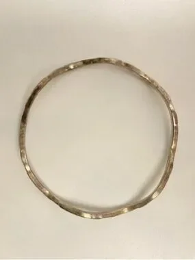Jewelry | Vintage Silver Tone Carved Design Wavy Bangle Bracelet Good ...